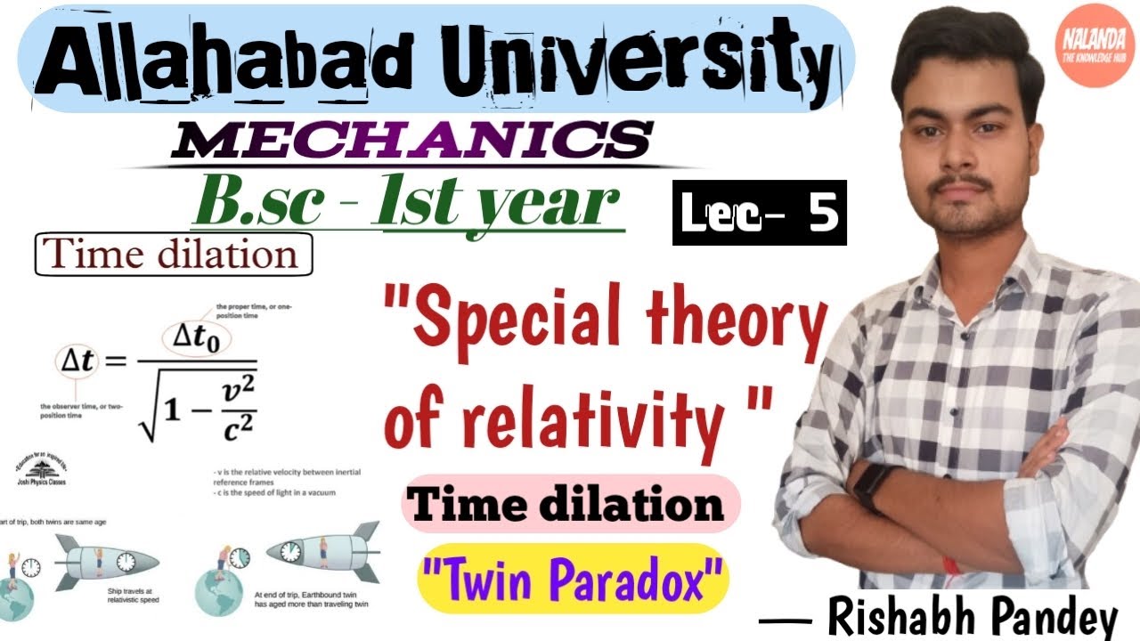 Bsc-1st year Physics(Mechanic)Unit- Special theory of relativity(Time ...