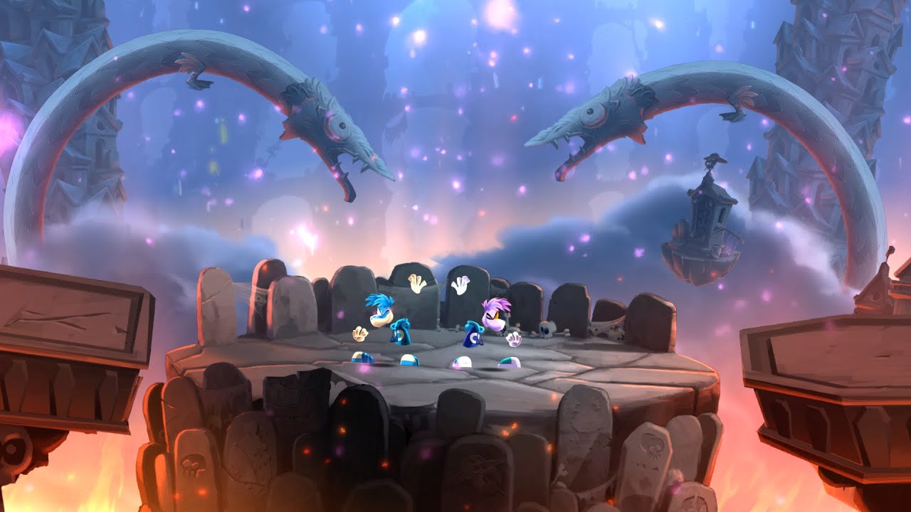 Two friends playing rayman origins - YouTube