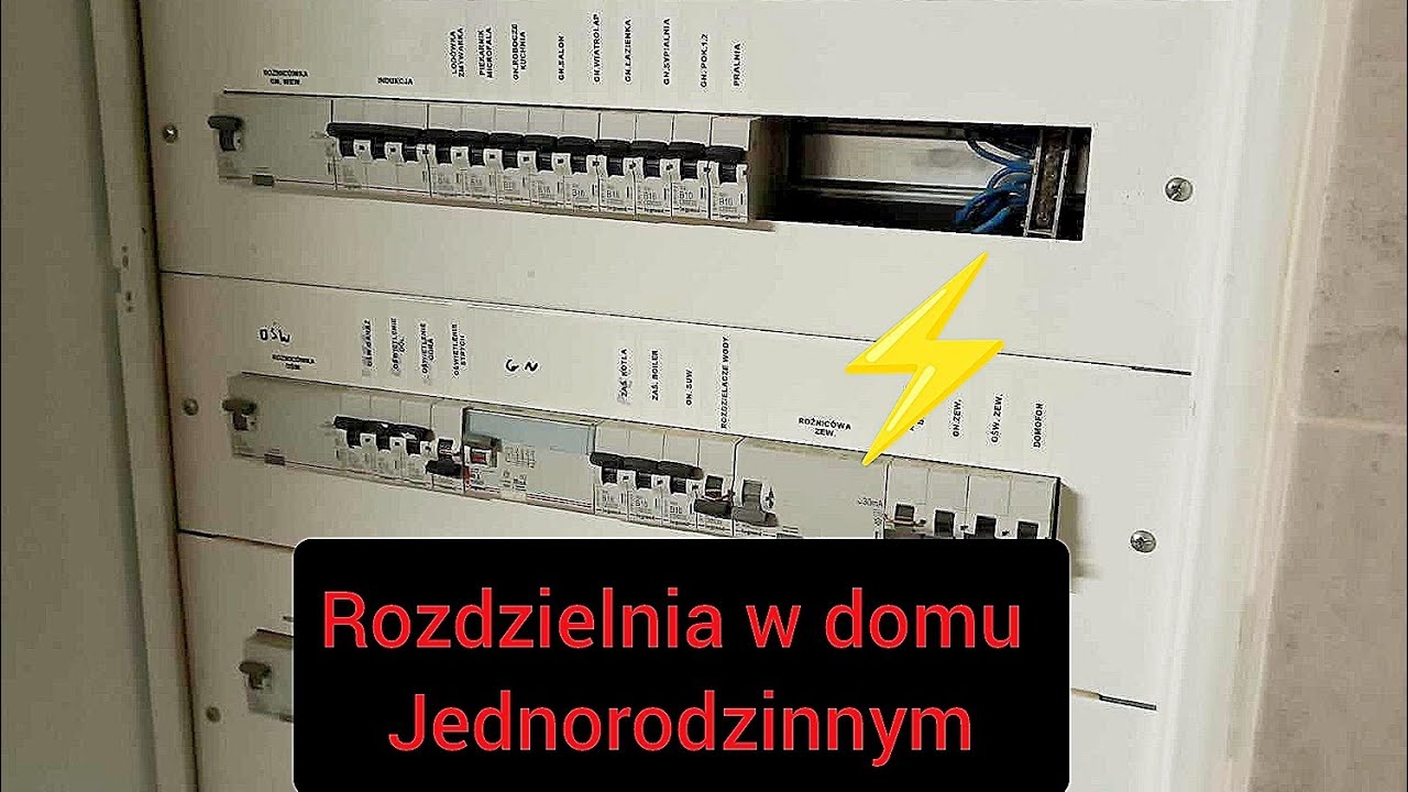 Rozdzielnia 3-fazowa z opisem w domu jednorodzinnym 💥💥💥 - YouTube