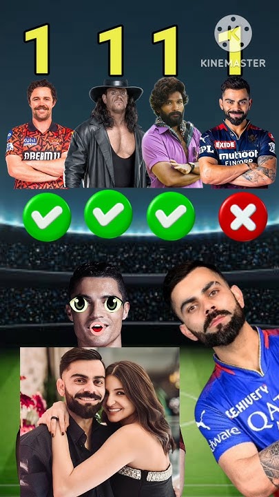 Virat Kohli vs Ronaldo Travis 🆚 Undertaker 🆚 Allu Arjun #shorts - YouTube