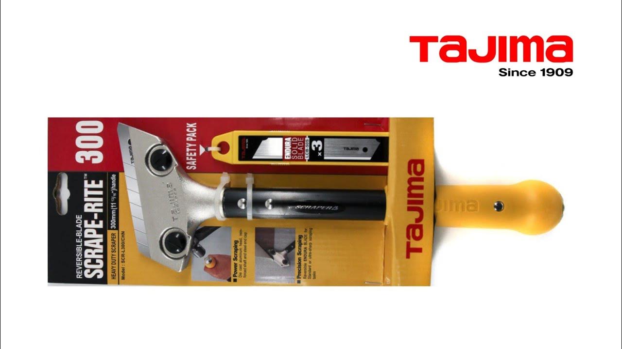 Ударный проф. скребок Tajima Heavy Duty Scraper SCR-L300. - YouTube