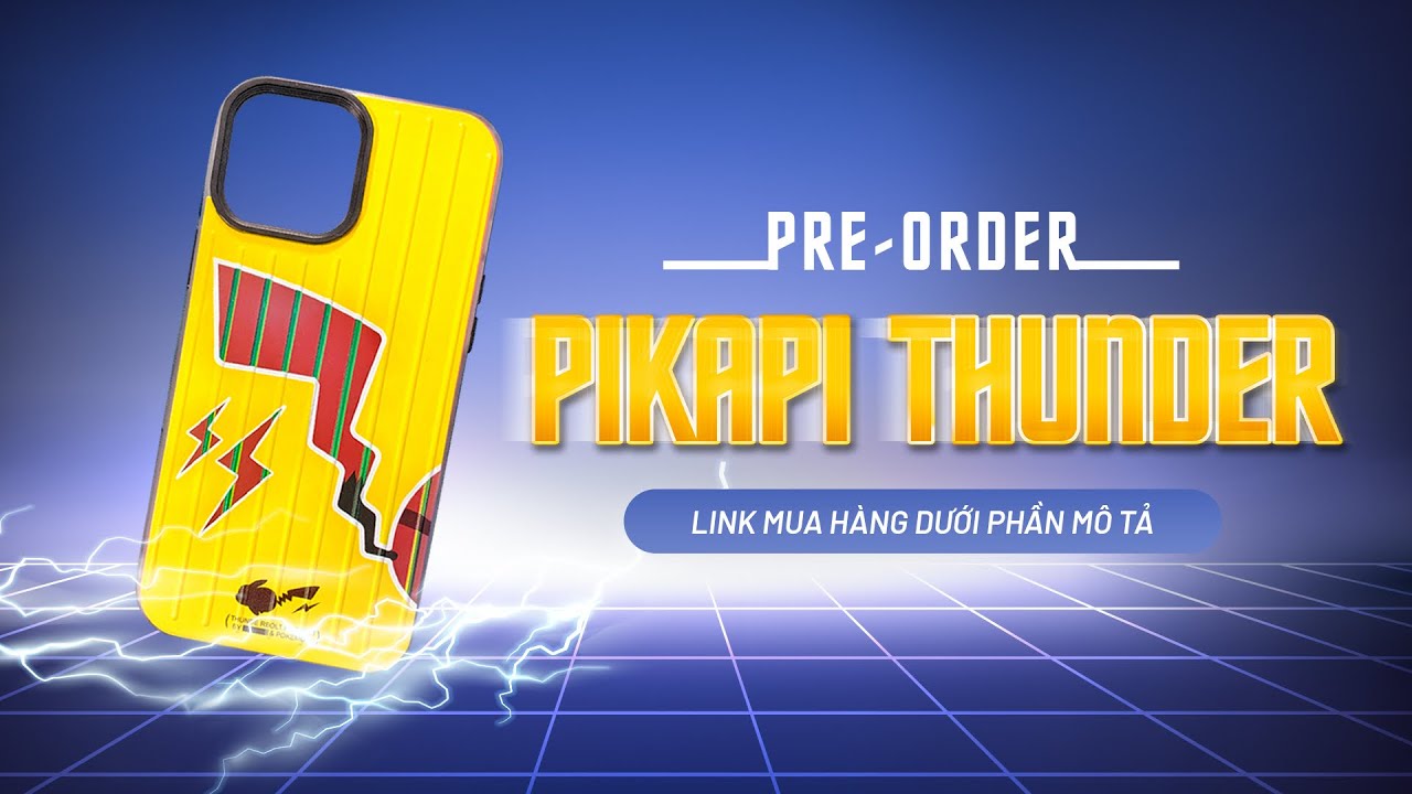 Ốp lưng iPhone Pikapi Thunder: thiết kế độc lạ. Chống sốc, chống trơn ...
