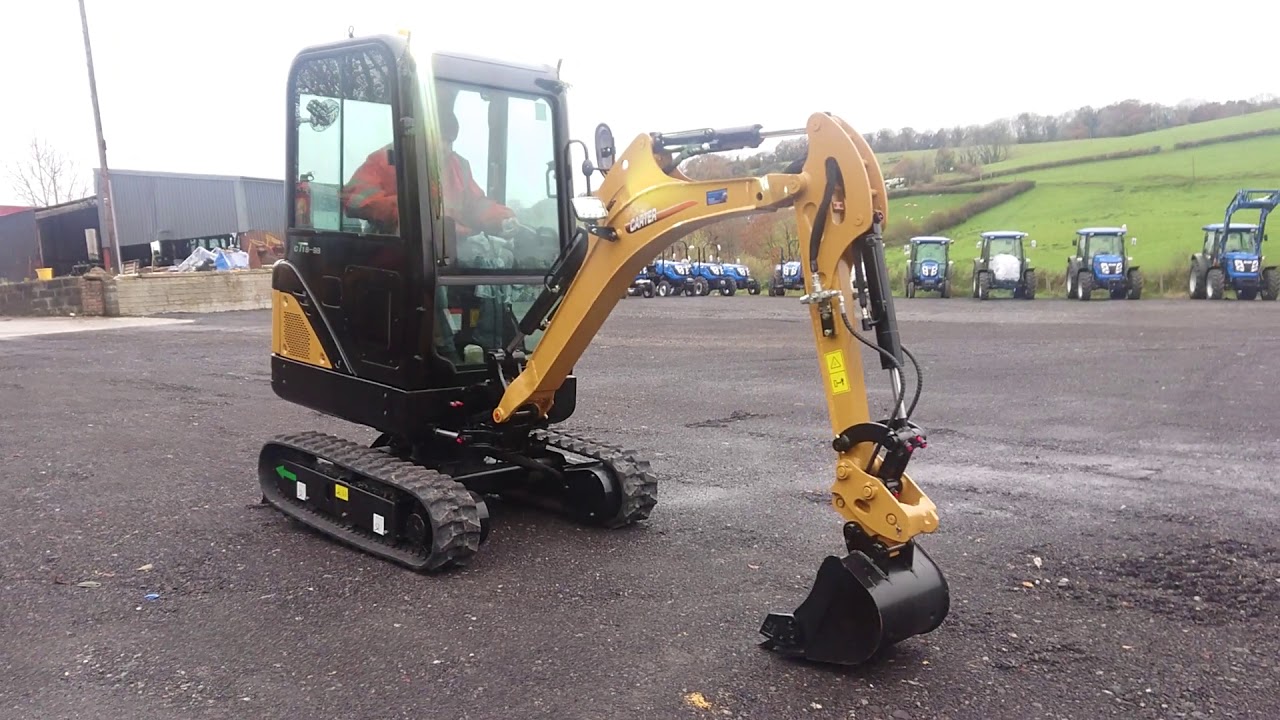 carter digger excavator md plant - YouTube