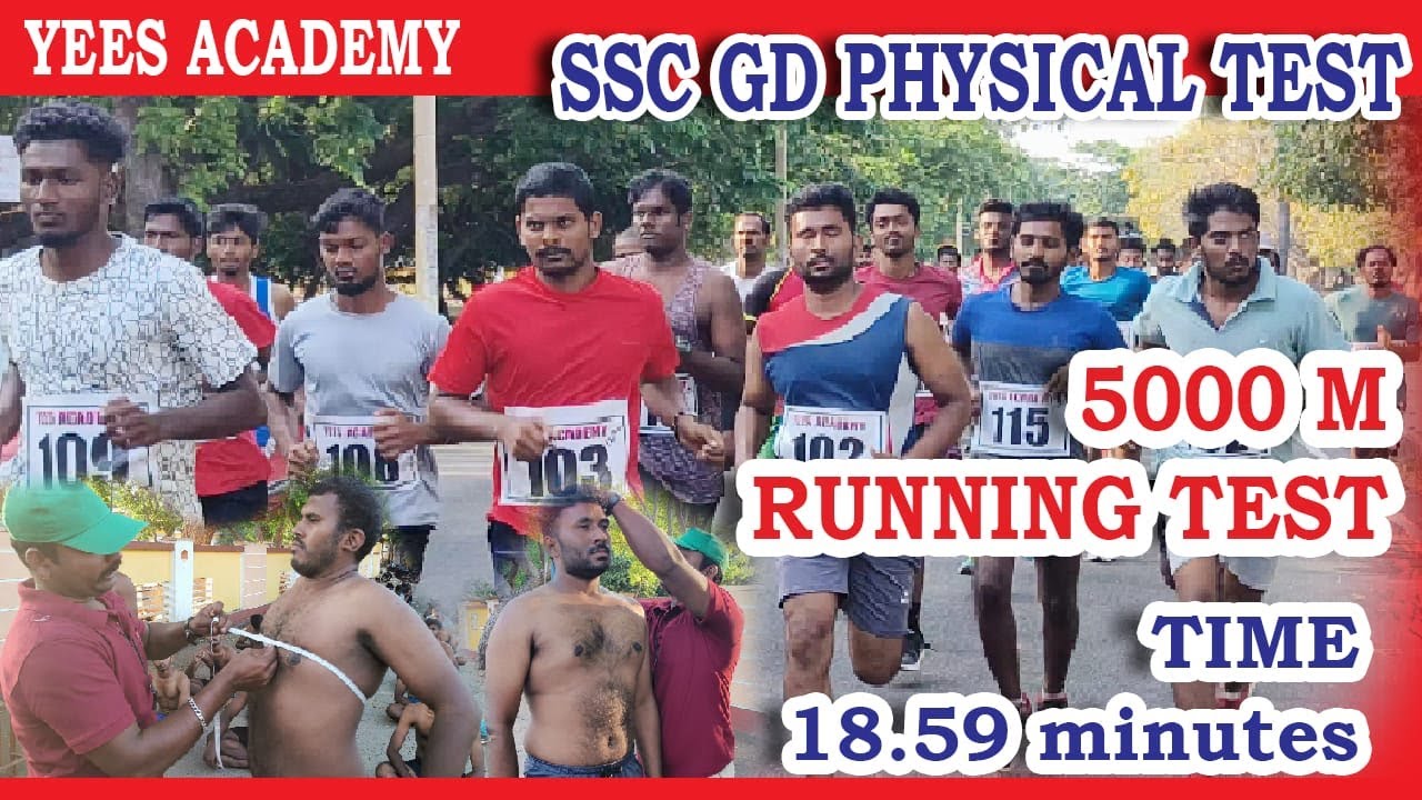 SSC GD PHYSICAL TEST 5000M RUNNING TEST || THANK YOU FOR COMING YEES ...