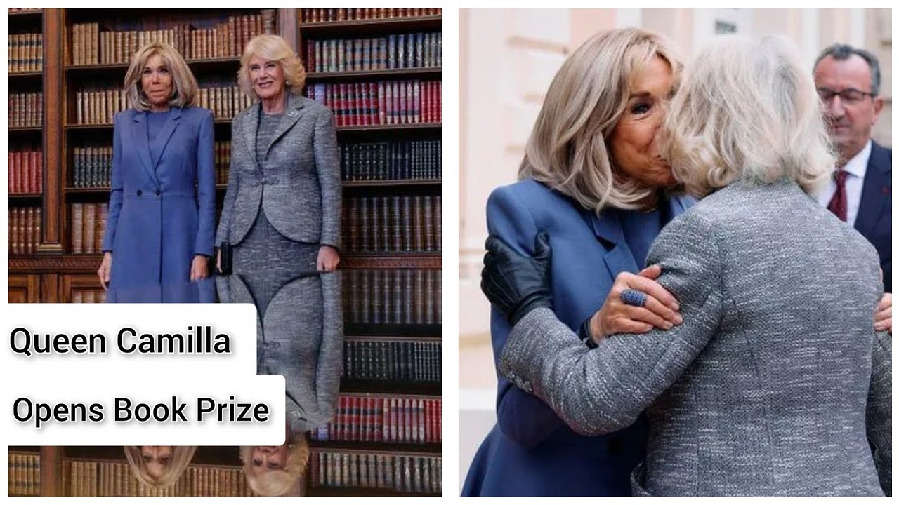 Queen Camilla steps out for Book Prize Giving meet up - YouTube