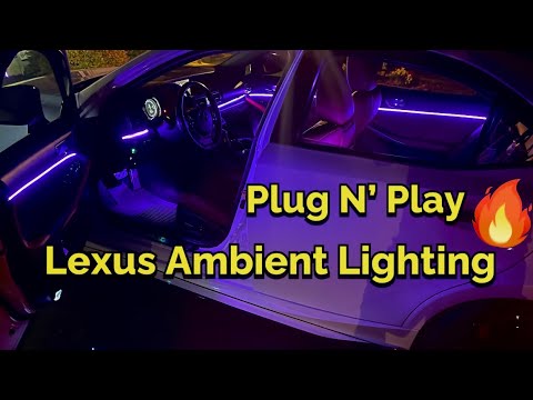 Lexus IS Plug N' Play Ambient Lighting - Super Bright! - YouTube