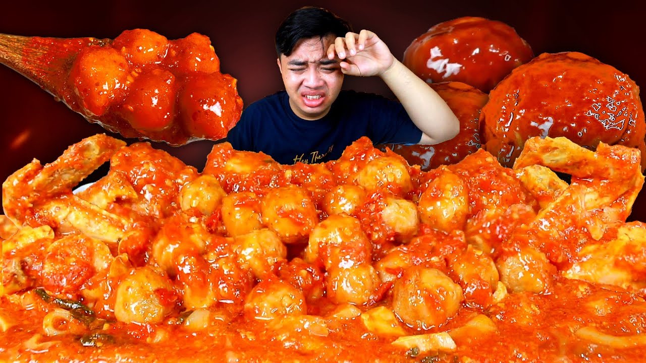 MUKBANG BAKSO CIMOOD MAUDY KUAH SEBLAK MERCON PEDAS ISIAN KOMPLIT LEVEL ...