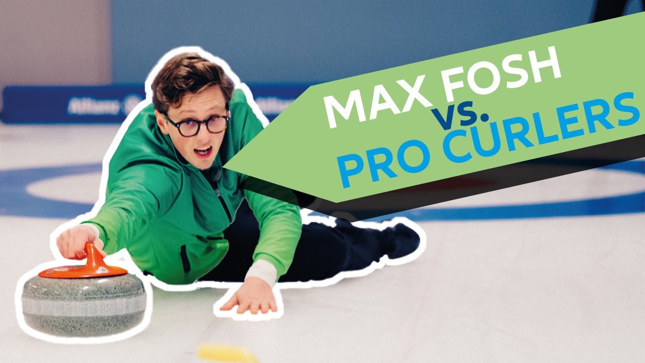 🥌 Can Max Fosh beat a pro curler? | Allianz – Games Check ☑️ - YouTube