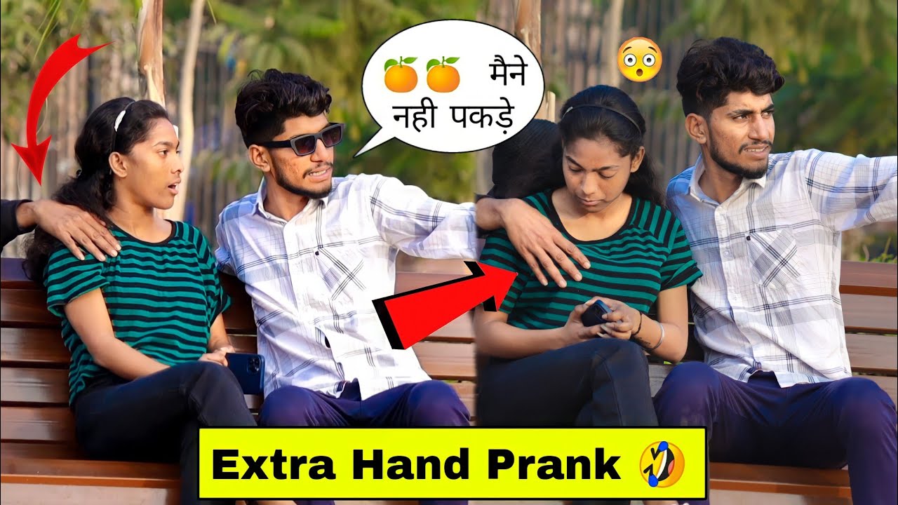 Extra Hand Prank On Sholder With Twist 😂|| Amazing Reaction 😱 || @DSFUN ...