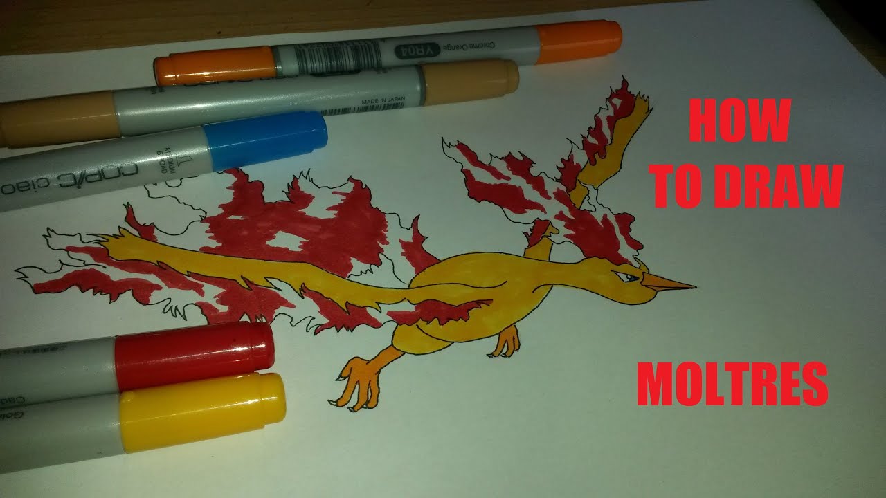 HOW TO DRAW #146 MOLTRES POKEMON - YouTube