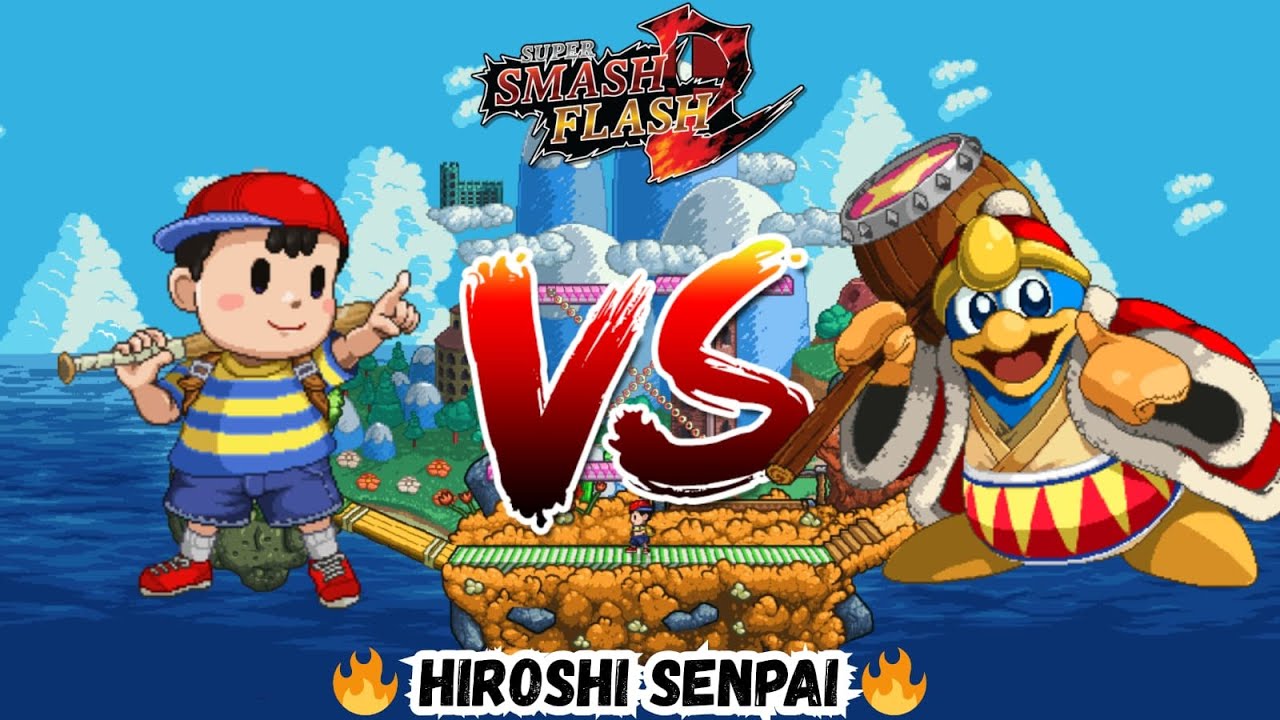Ness vs King Dedede (Super Smash Flash 2) | 🔥 Hiroshi Senpai 🔥 - YouTube