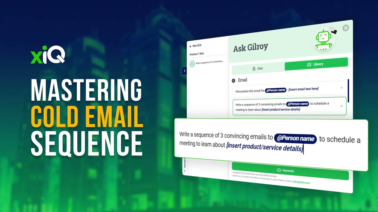 Mastering Cold Email Sequence with xiQ - YouTube
