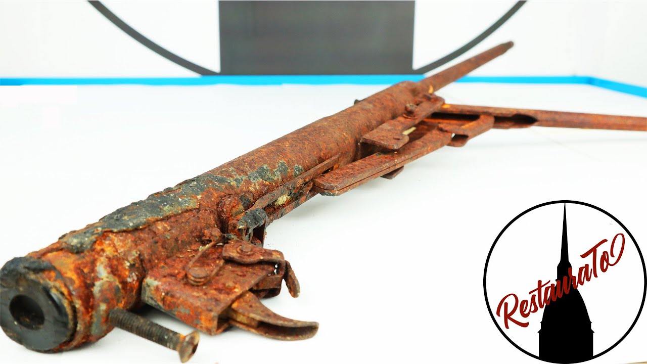 Airgun restoration , burned rusted airgun restoration - YouTube