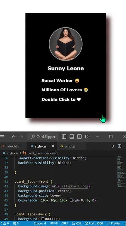 Card Flipper Html Css Javascript Day 18 50 Days 50 Projects Challenge Developer Rj 