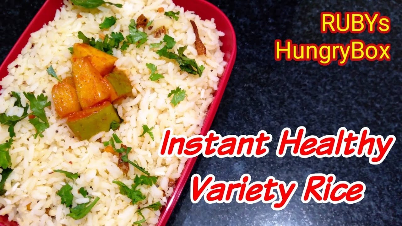 Instant variety Rice | Healthy Variety Rice | Variety rice in 5 minutes ...