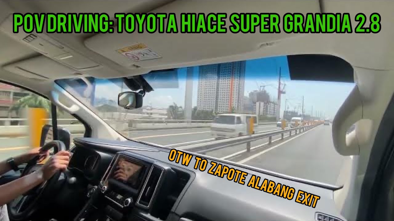 POV driving : Toyota Hiace Elite driving at Skyway Stage 3 Flyover to ...