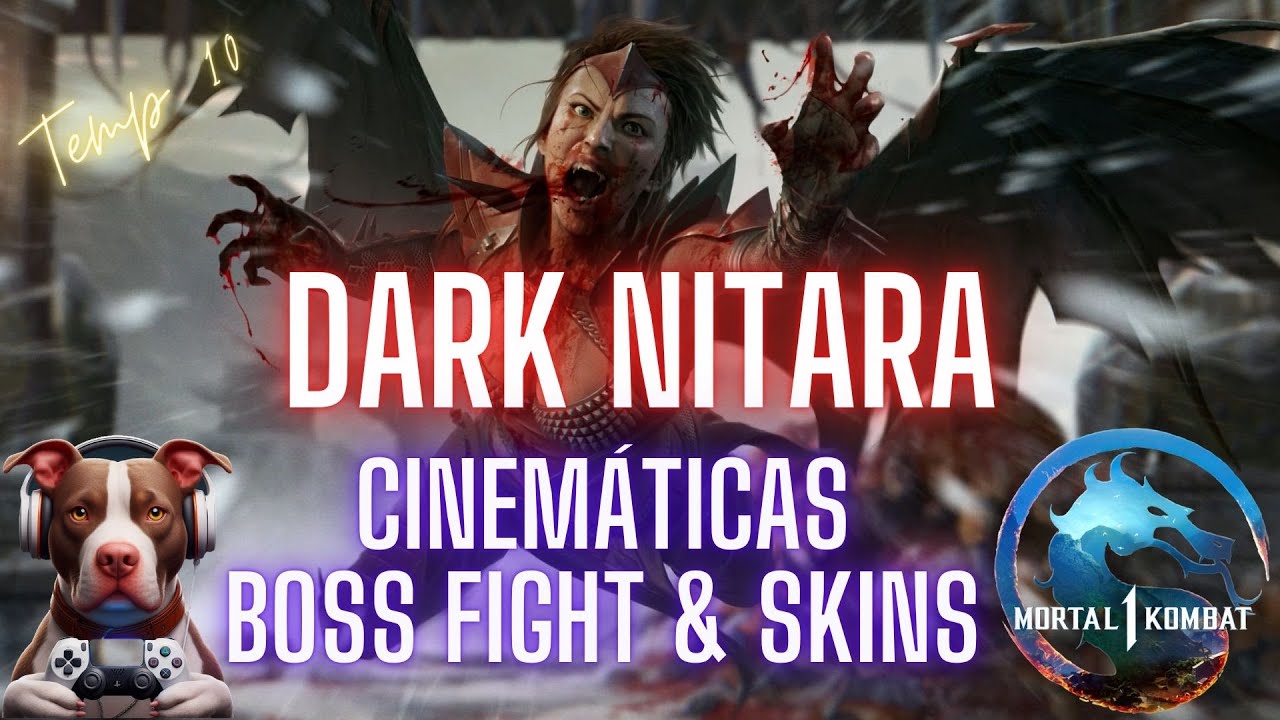 Mortal Kombat 1 Modo Invasión Dark Nitara | Cinemáticas Boss Fight ...