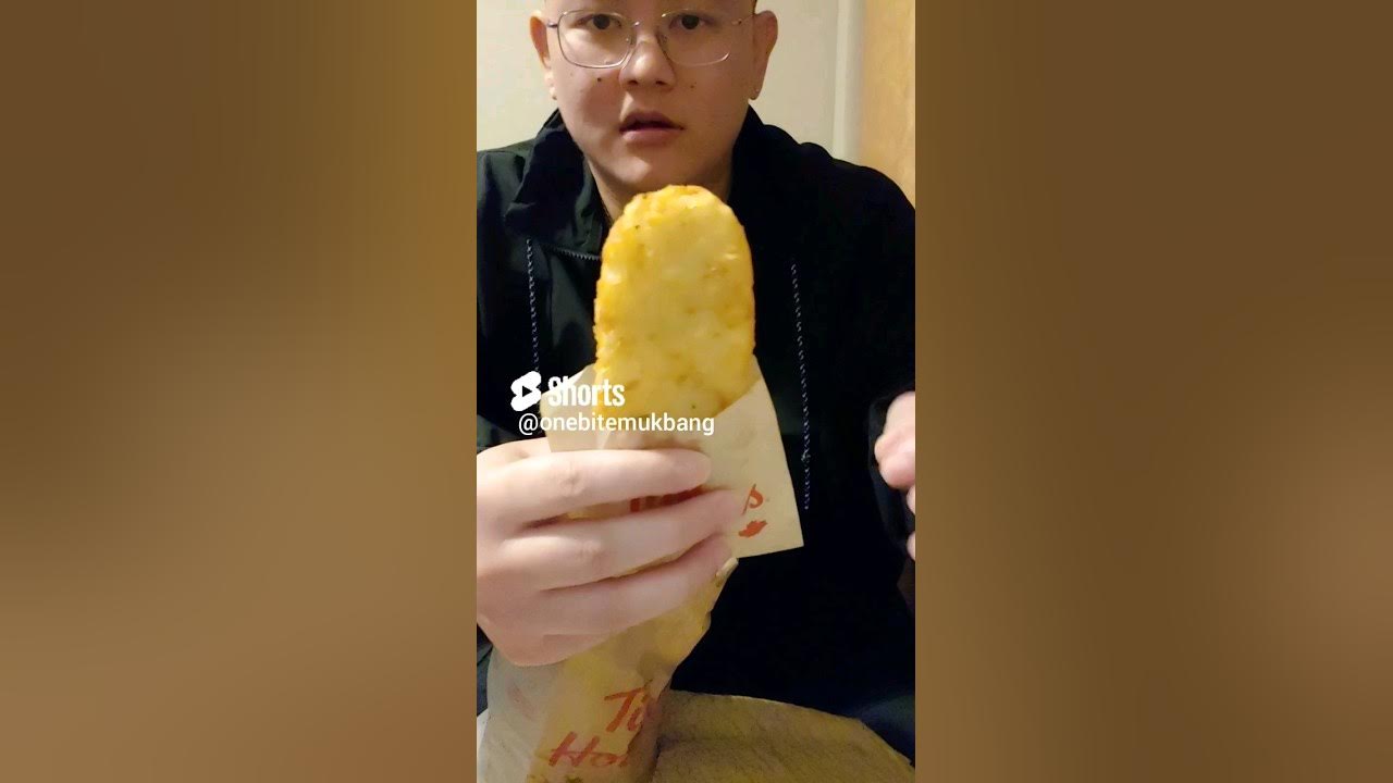 Tim Hortons Hash Browns One Bite Mukbang Eating With No Talking Youtube