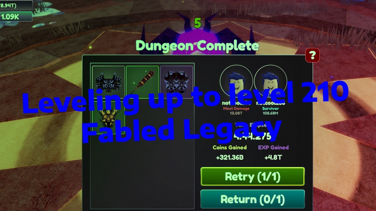 Leveling up to Level 210 (Fabled Legacy) - YouTube