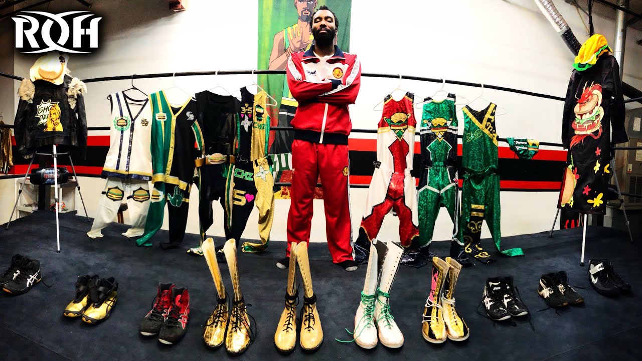 Cheeseburger's ROH Journey Told Through His Ring Gear - YouTube