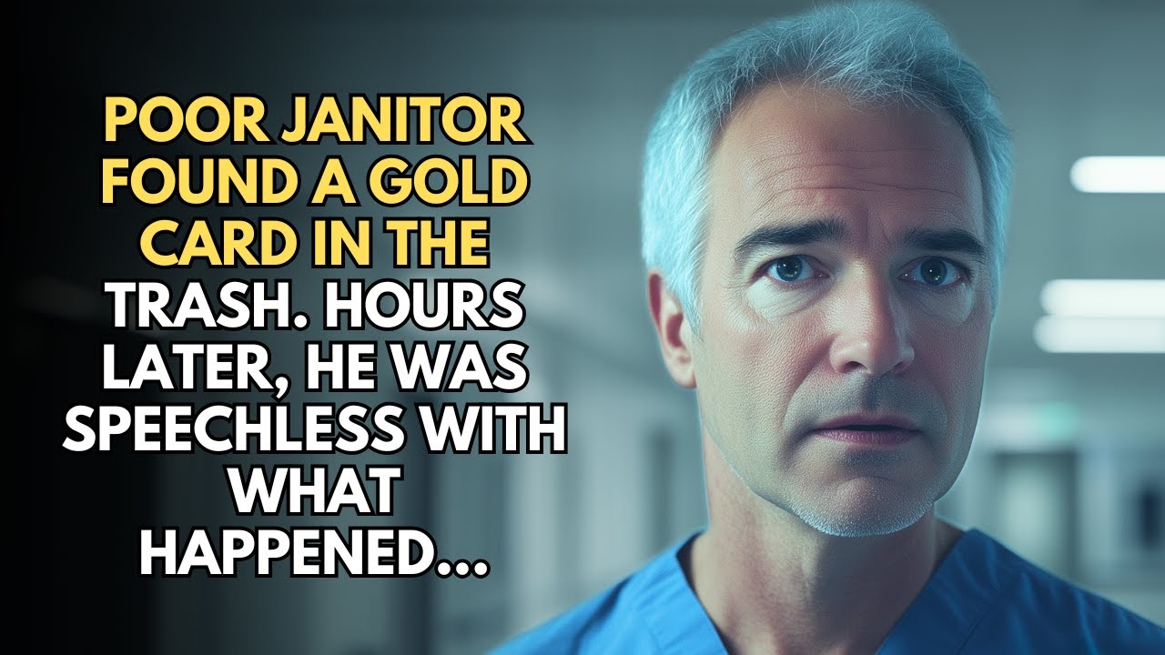Poor Janitor Found a Gold Card in the Trash. Hours Later, he was ...