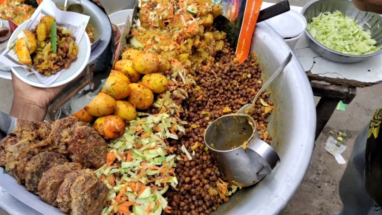 Famous Special Egg Chana Masala Chaat Egg Chana Chaat Masala ...