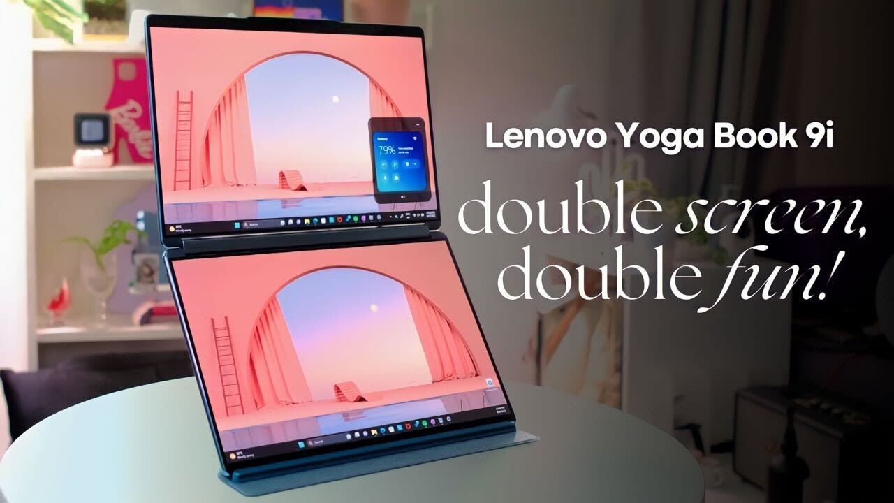 How the dual-screen Lenovo Yoga Book 9i keeps me productive - YouTube