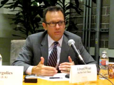 New York Times Edward Wyatt says national stories are preferred - YouTube