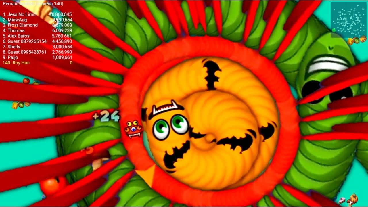 Worms Zone Magic Gameplay 🐍 #258 - Magic Worms Have Wings 😬 - Xmood Roy ...