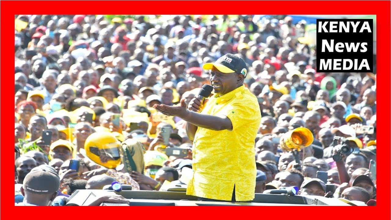 Ruto song in Central Kenya rally! Ati mnasema tuaze bottom? Alafu ...