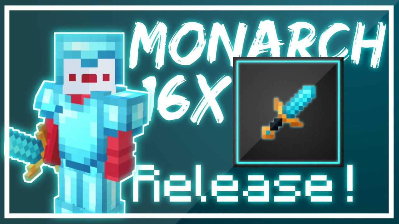 MONARCH 16X !!! || FPS BOOST PACK RELEASE !!! || BEST MCPE PVP TEXTURE ...