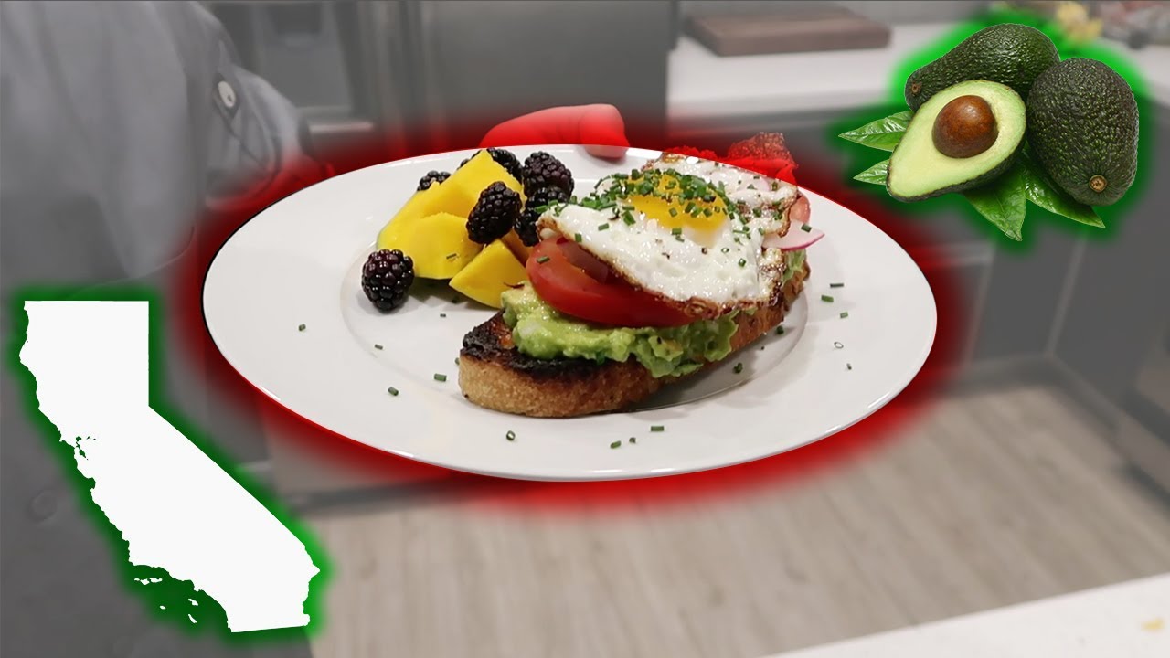 CALIFORNIA AVOCADO TOAST - YouTube