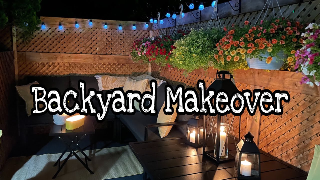 DIY Small Backyard Makeover - YouTube