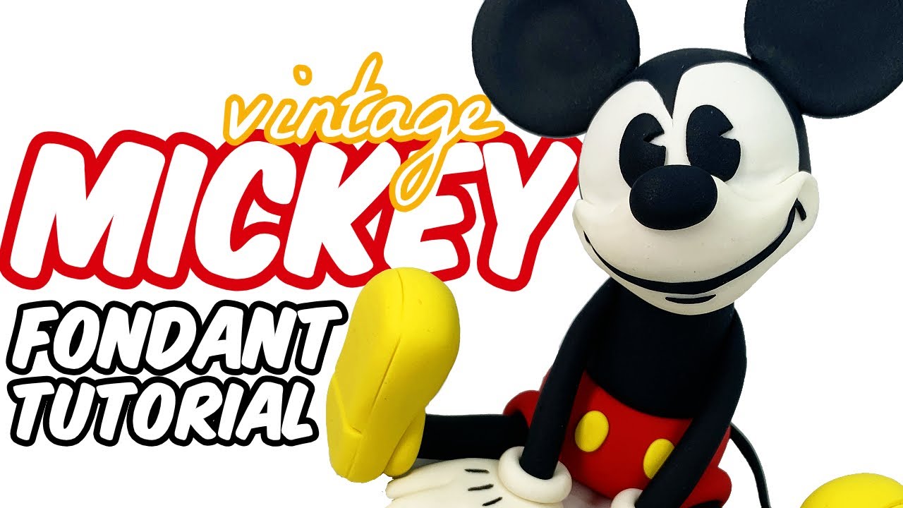 MICKEY MOUSE | Fondant tutorial | Cake topper - YouTube