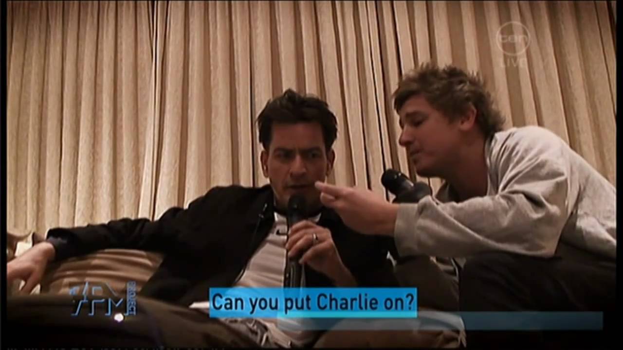 Charlie Sheen interview on The 7pm Project (with Scott Dooley ...