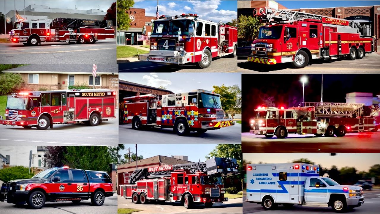 Colorado Fire & EMS Responding Compilation #2 - YouTube