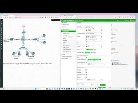 DAY 3 | Nat Configuration in FortiGate Firewall | Use outgoing interface, Dynamic, One to One ...