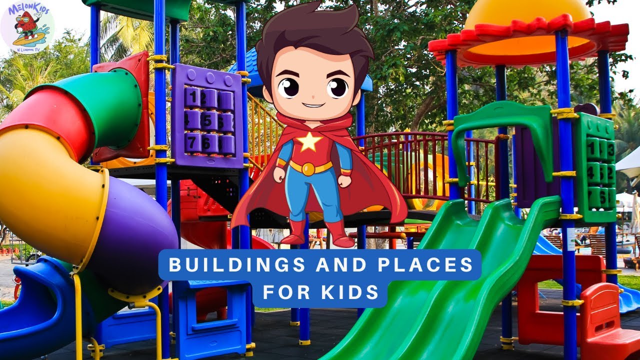 Buildings and Places | Fun Learning for Kids | Building Flash Card ...