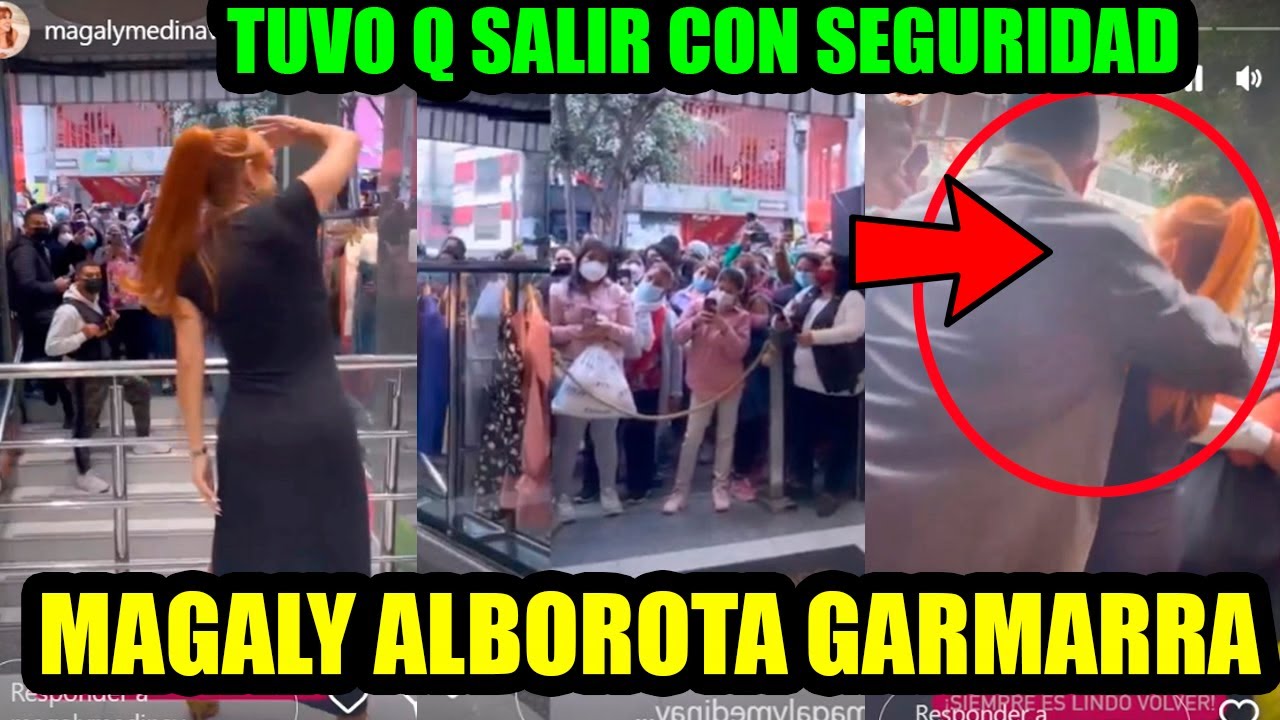 Magaly Medina alborotó a sus fans en Gamarra y fue escoltada para salir ...