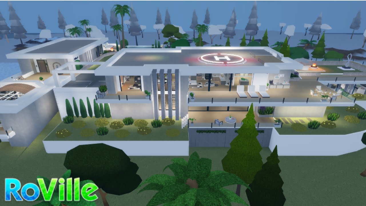 Beautiful Luxury Villa || Home Tour With Housecode || Roblox RoVille ...