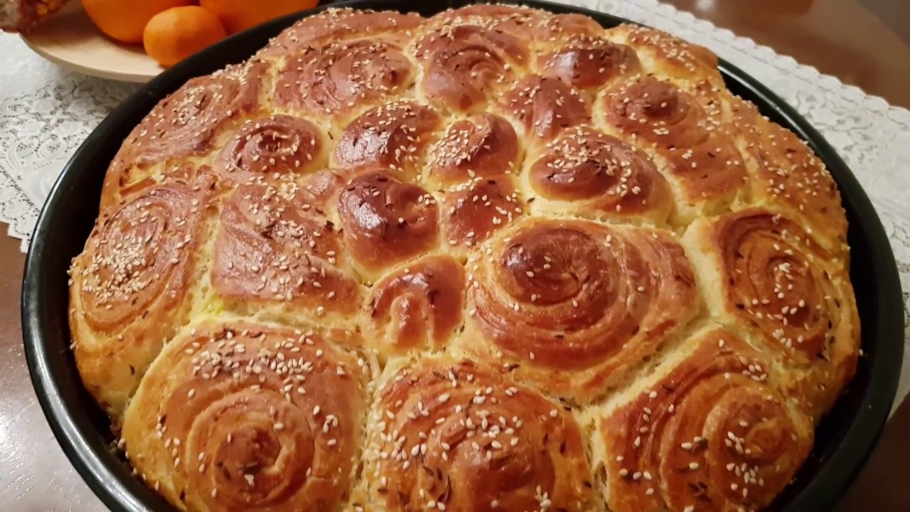 Pogaca sa mlekom i jajima domaci recepti homemade bread - YouTube