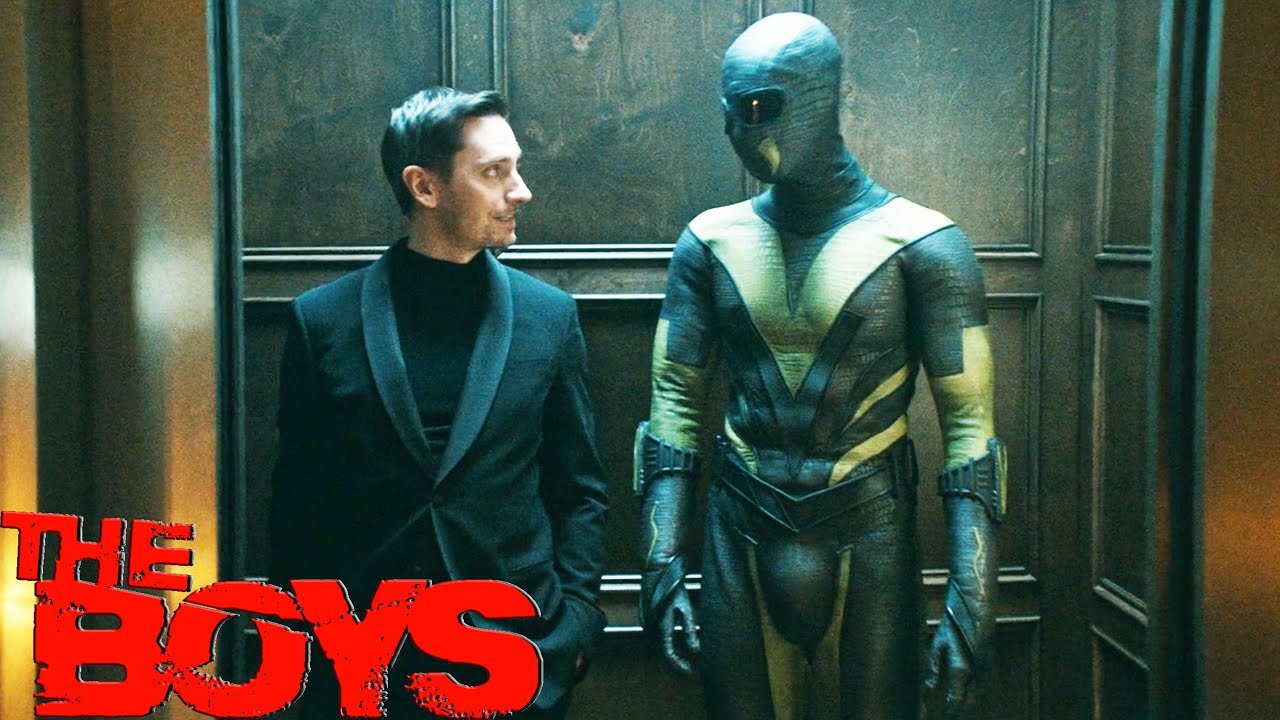 Hughie follows Tek Knight into The TEK CAVE The Boys Season 4 Episode 6 ...