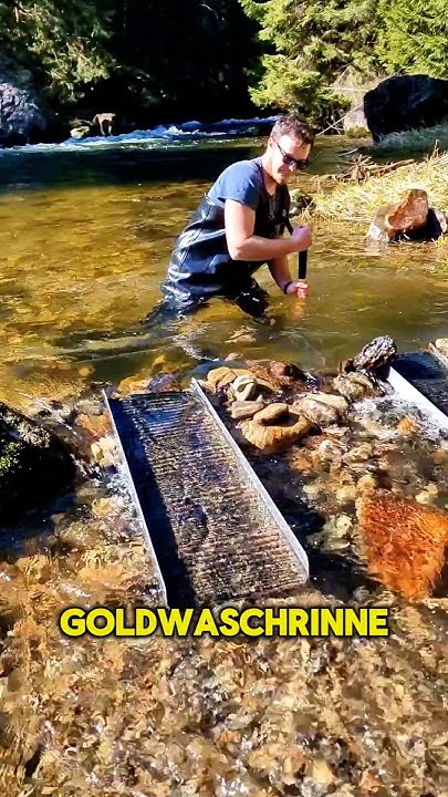 Goldwaschrinne! Richtig viel Gold damit finden?😁👍🏻 #goldwaschen #outdoor #golddoktor # ...