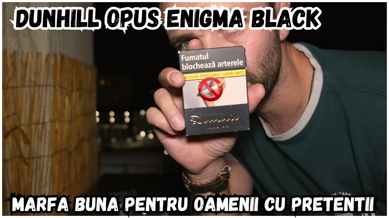 DUNHILL OPUS ENIGMA BLACK - UN REVEU DE NOAPTE PENTRU UN PACHET SPECIAL ...