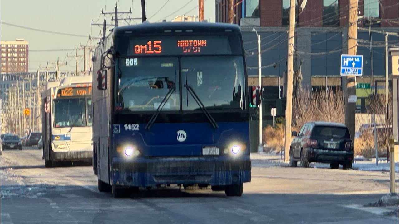 2022 MTA Prevost X3-45 #1452 QM15 Express Bus from Arverne B 54th ...