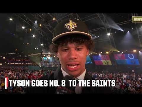 Jordyn Tyson on going No 8 to Saints: ‘IMMA GIVE IT MY ALL!’ 🔥 | 2026 NFL Draft
