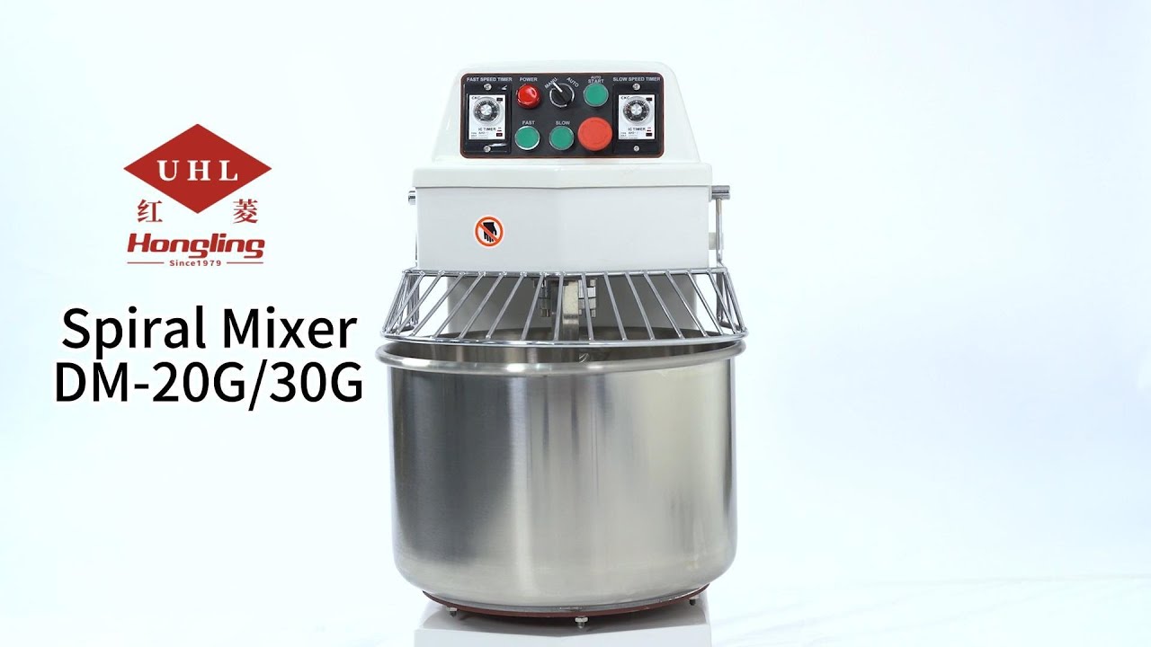 Spiral Mixer | Bakery Equipment | DM-20G/30G - YouTube
