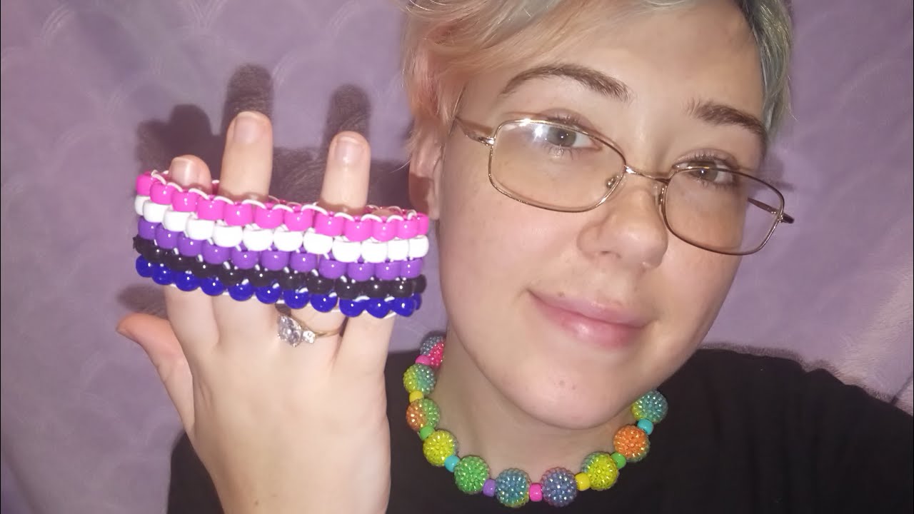 Genderfluid Pride Kandi Cuff Tutorial - YouTube