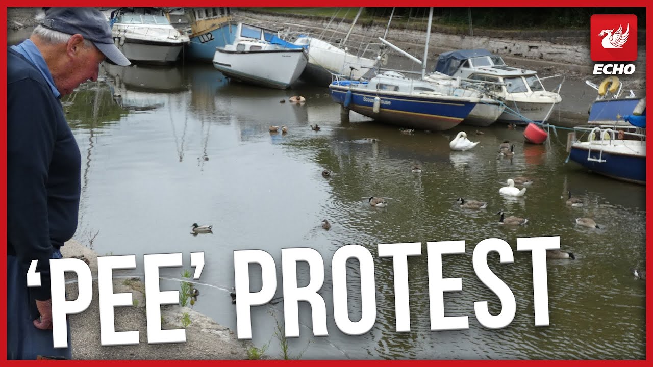 Canal crisis sparks 'pee' protest - YouTube