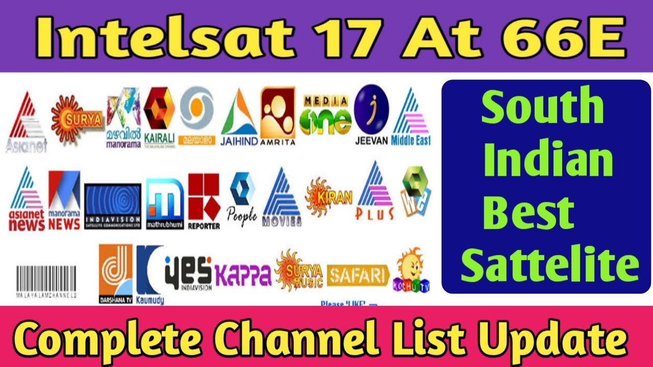 Intelsat 17 at 66e Complete Channel List Update Today || Bharti Free ...